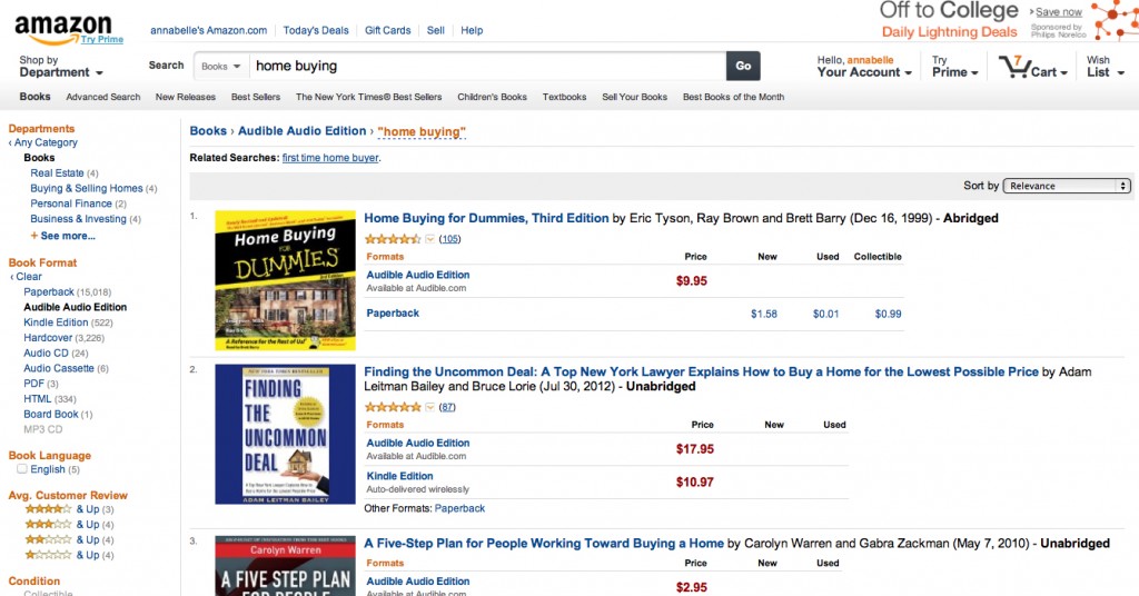 No.2 on Amazon - FINDING THE UNCOMMON DEAL